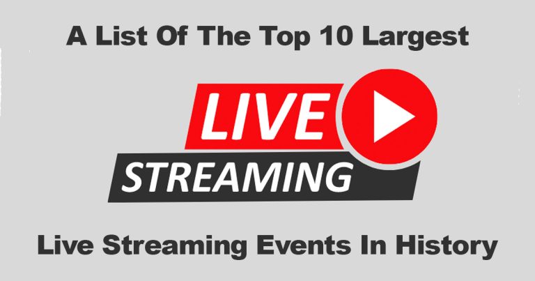 A List of the Top 10 Largest Live Streaming Events in History and How ...